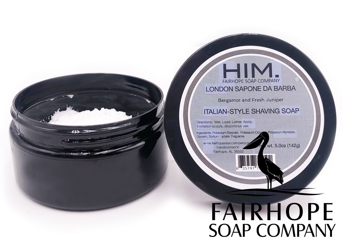 London Italian-Style Shave Soap – Fairhope Soap Company - Wholesale